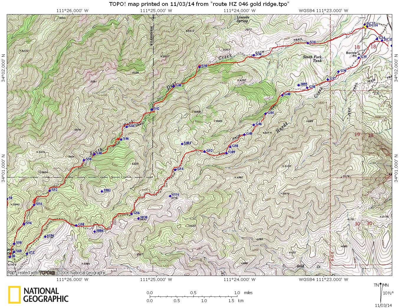 Gold Ridge Loop Day Hike
